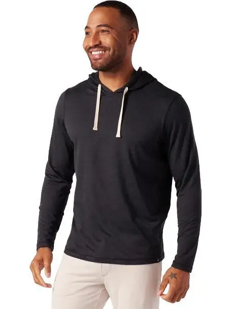 GLYDER Bedford Hoodie With Drawstring - Jet Black Marble