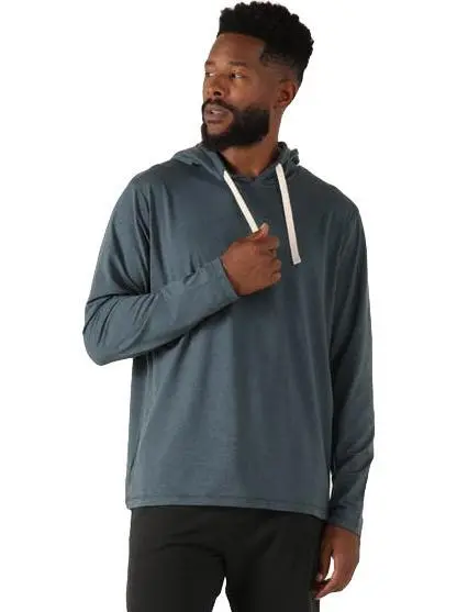 GLYDER Bedford Hoodie With Drawstring - Slate Marble