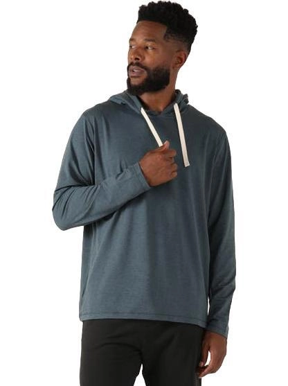 GLYDER Bedford Hoodie With Drawstring - Slate Marble