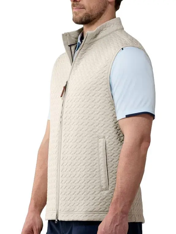COLE HAAN GOLF APPAREL Artisan Vest - Silver Lining