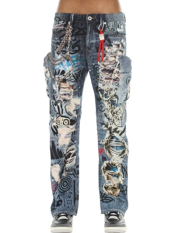 CULT OF INDIVIDUALITY Grunge 607 Baggy Jeans - Digital