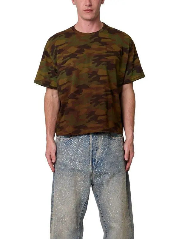 Mnml Print Slub T-shirt - Camo