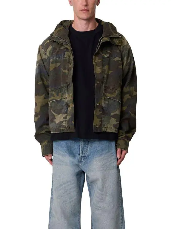 Mnml Ripstop Hooded Jacket - Camo