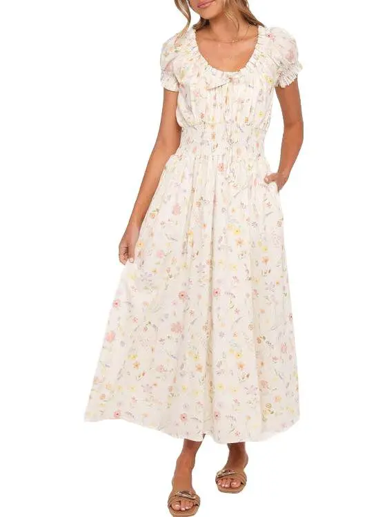 PETAL & PUP Puff Sleeve Maxi Dress - Floral