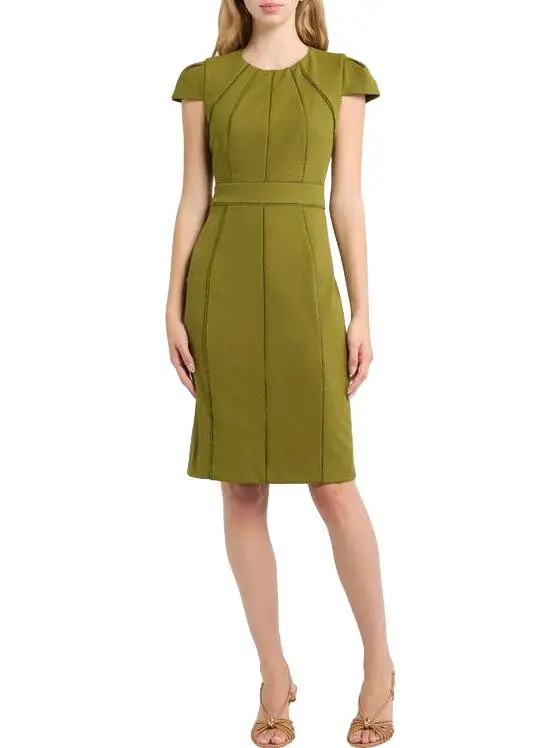 Anne Klein Cap Sleeve Sheath Dress - Ivy