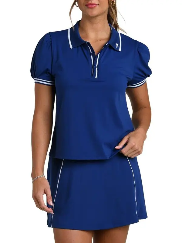 La Blanca Tipped Polo Shirt - Harbor