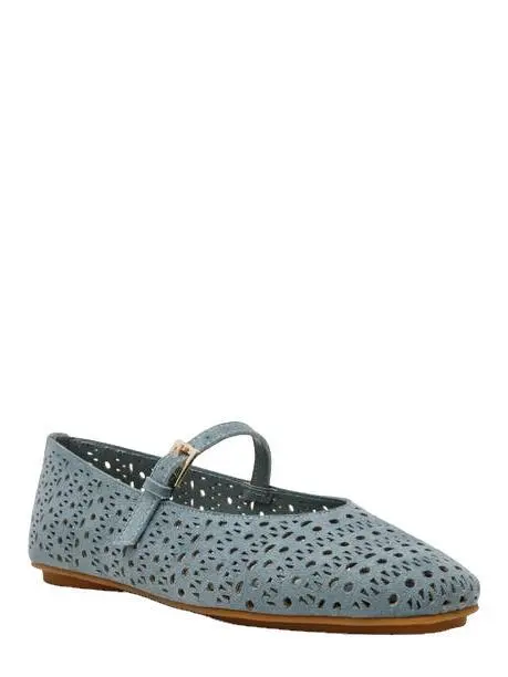 Anne Klein Connie Mary Jane Flat - Blue