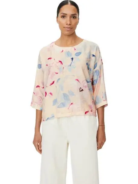 MASAI COPENHAGEN Floral Print Relaxed Fit Blouse - Primrose