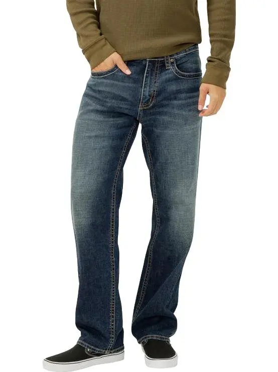 SILVER JEANS CO. Gordie Relaxed Straight Leg Jeans - Lakeside