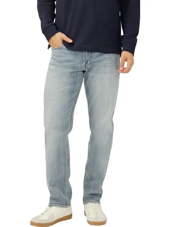SILVER JEANS CO. Eddie Athletic Fit Tapered Jeans - Bonfire