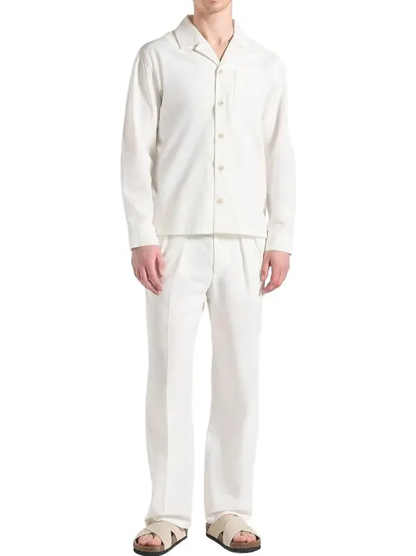Manière De Voir Constant Linen Overshirt - White