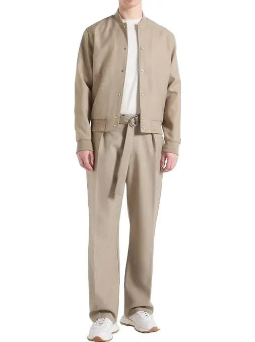 Manière De Voir Savin Tailored Bomber Jacket - Beige
