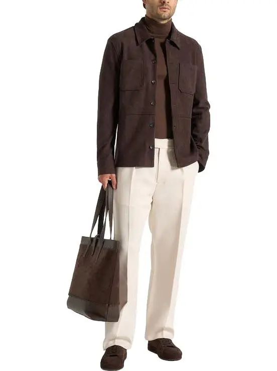 Manière De Voir Long Sleeve Roll Neck Top - Brown