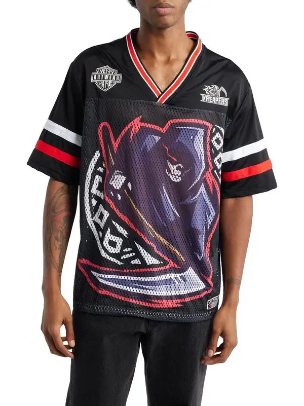 VERYRARE Reaper Graphic Mesh T-shirt - Black