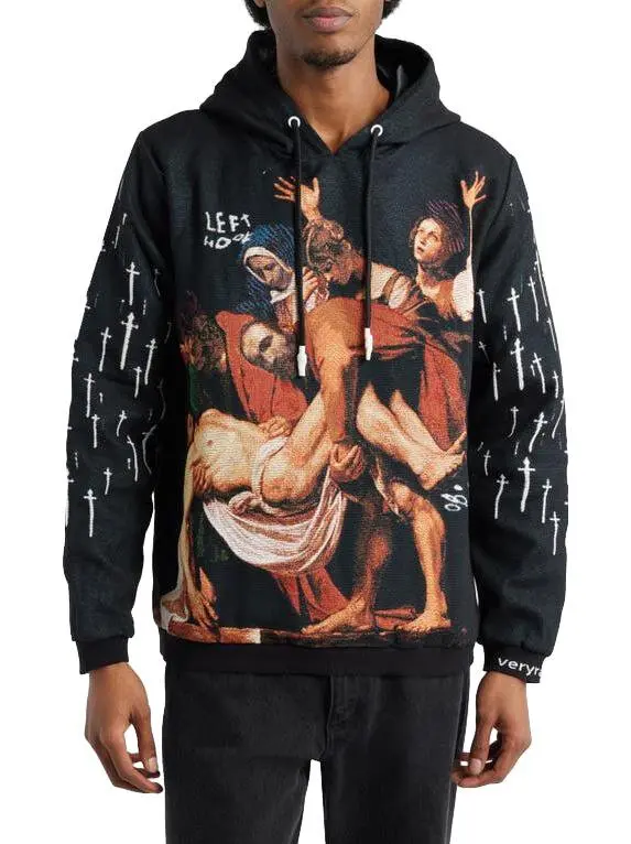 VERYRARE Entombment Jacquard Hoodie - Black