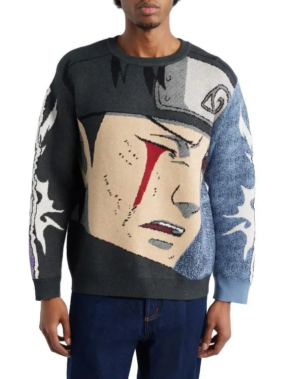 VERYRARE Graphic Crewneck Sweater - Blue Multi