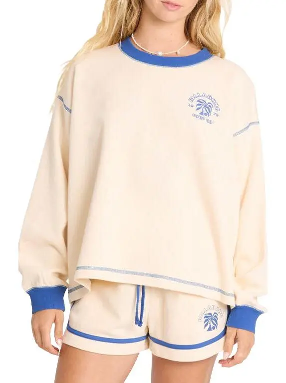 BILLABONG Graphic Sweatshirt - White Cap