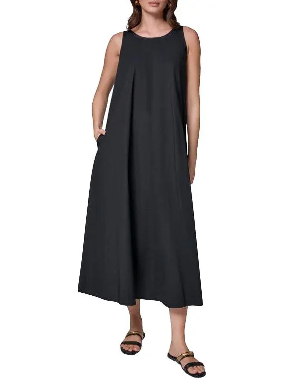 Donna Karan New York Stretch Cotton Maxi Dress - Black