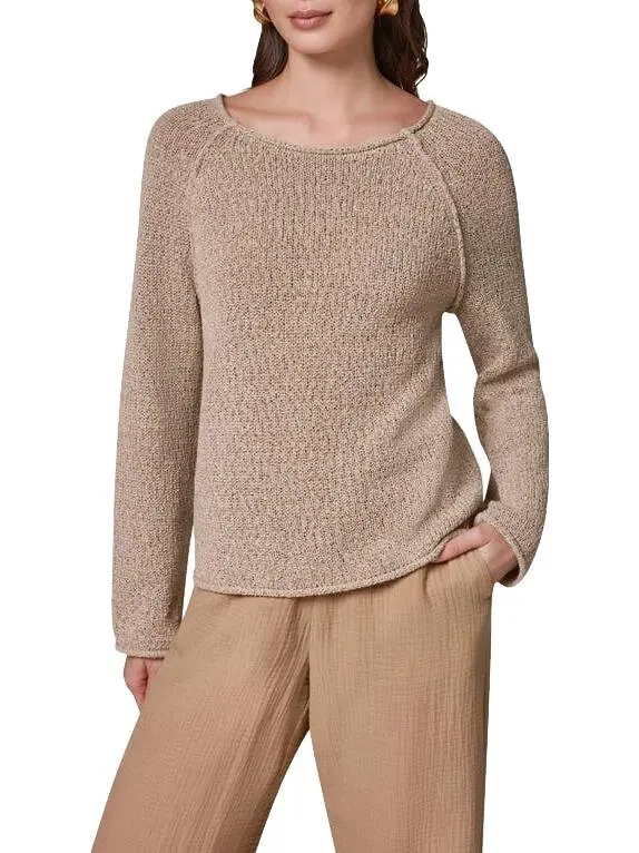 Donna Karan New York Easy Boat Neck Sweater - Fawn Multi