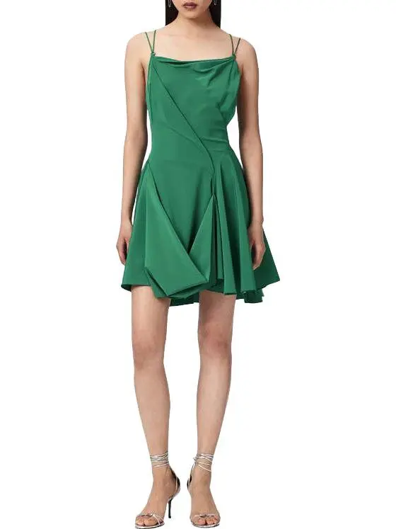 ALLSAINTS Claire Strappy Mini Dress - Apple Green