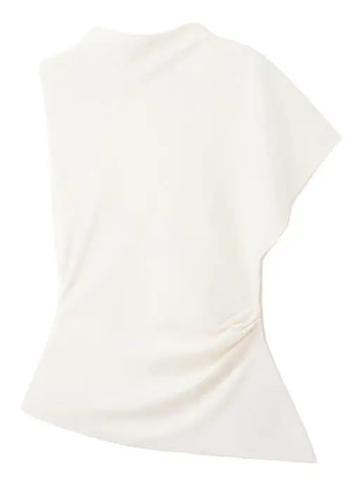 Mango Sleeveless Asymmetric Top - Ecru