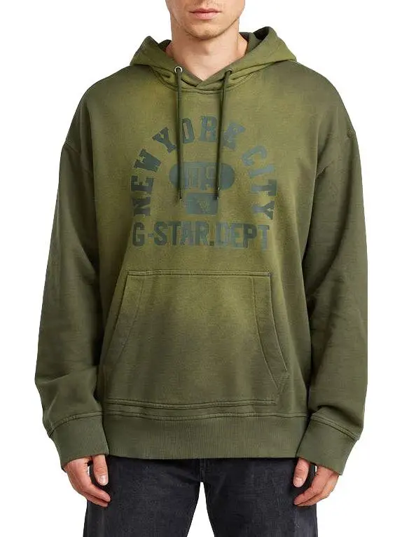 G-star Raw Logo Graphic Hoodie - Combat