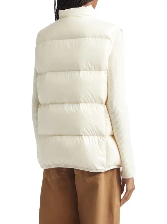 Moncler Badia Down Puffer Vest - White