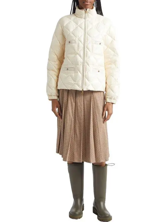 Moncler Lavaret Quilted Down Jacket - White