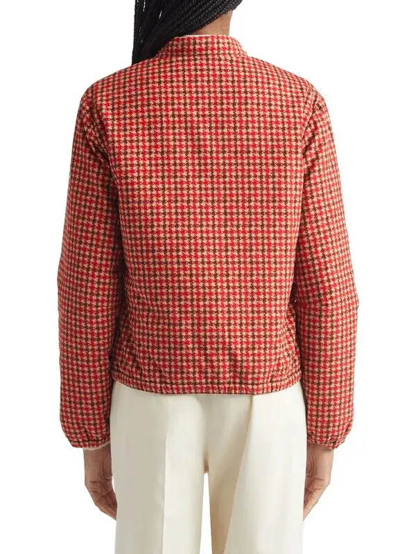 Moncler Lanset Checked Knit Jacket - Check Print