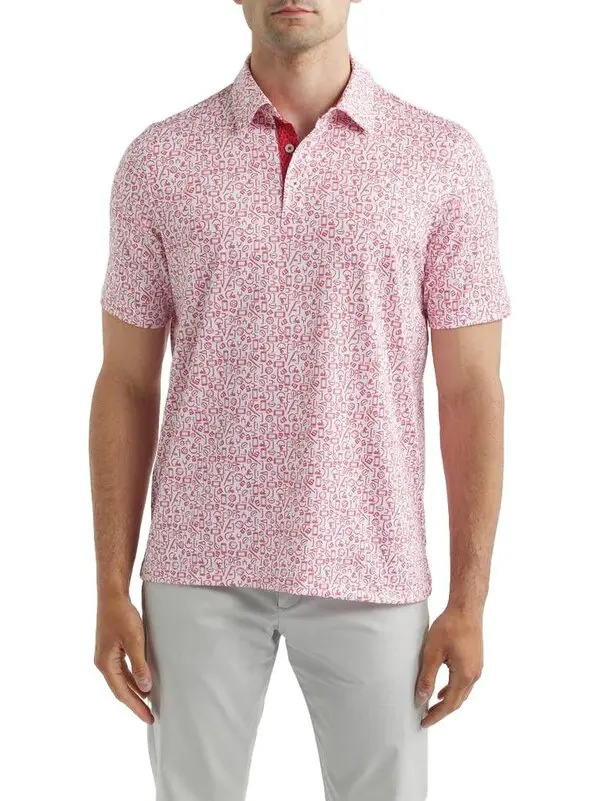 Johnston & Murphy Xc+™ Performance Game Day Polo - Red