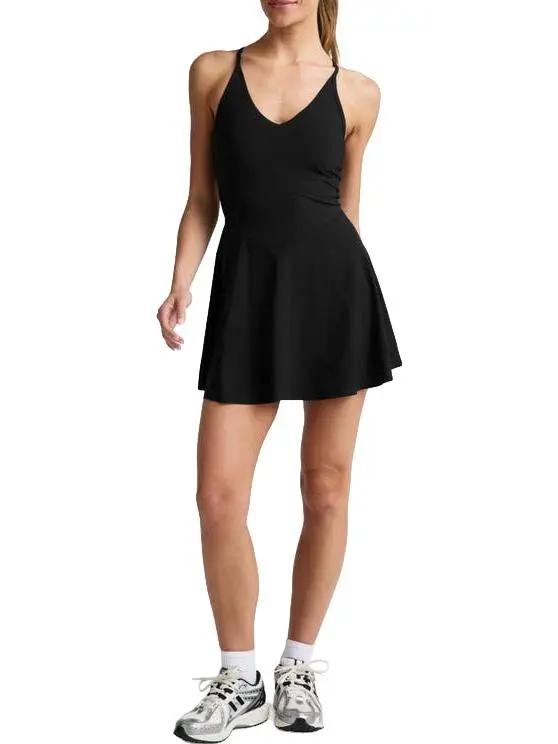 Beyond Yoga You're A Force" Active Dress - Black