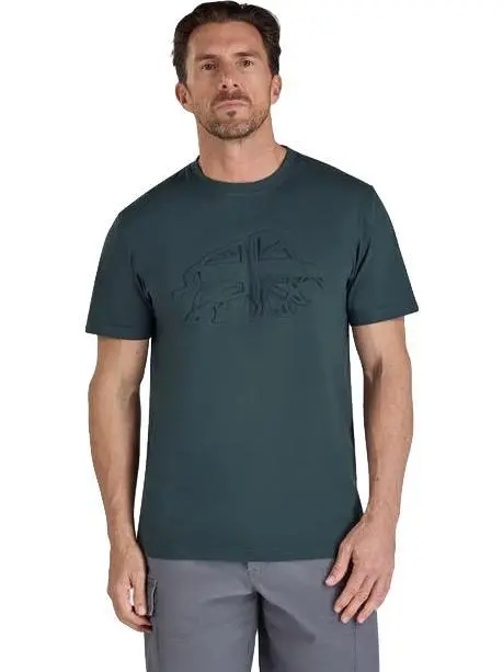RAGING BULL 3d Embossed Bull T-shirt - Forest
