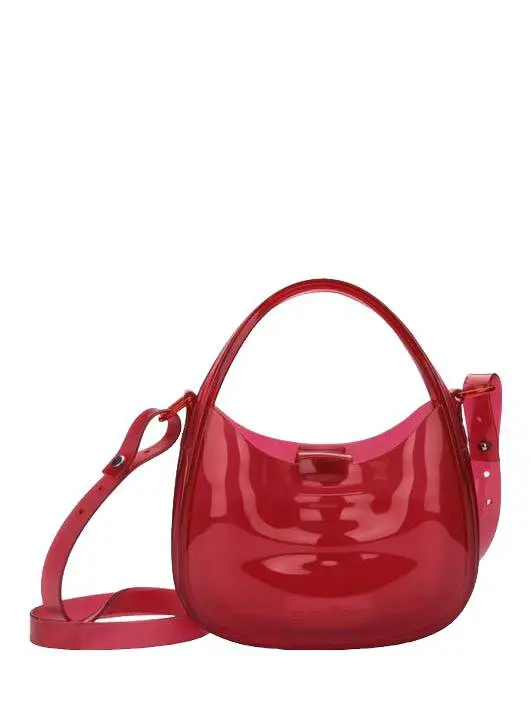 Melissa Mirror Crossbody Bag - Transparent Red