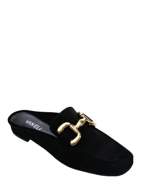 Vaneli Shaine Mule With Oversized Metal Keeper - Black