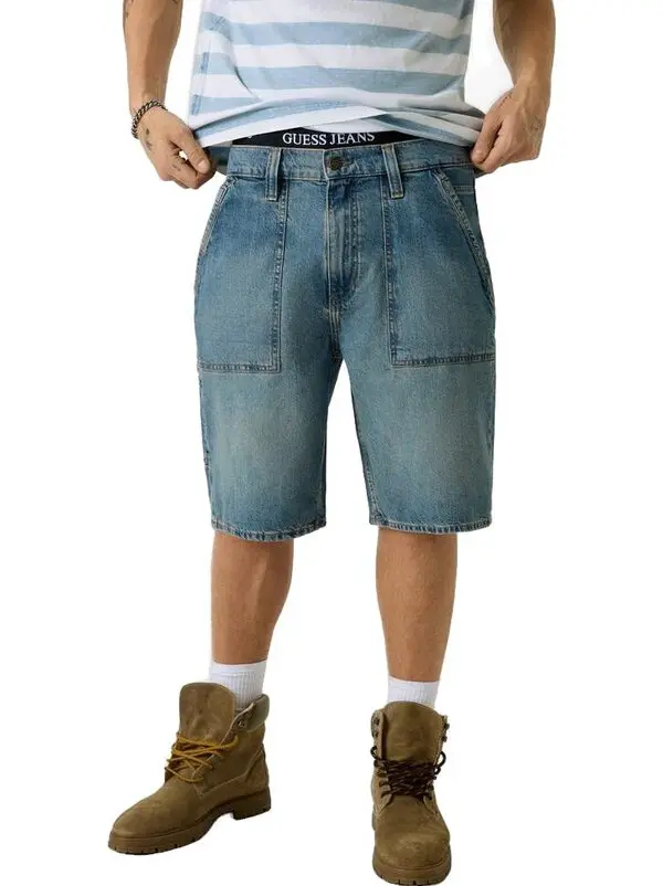Guess Carpenter Denim Shorts - Blue