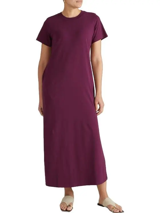 Universal Standard Halie Maxi T-shirt Dress - Gamay