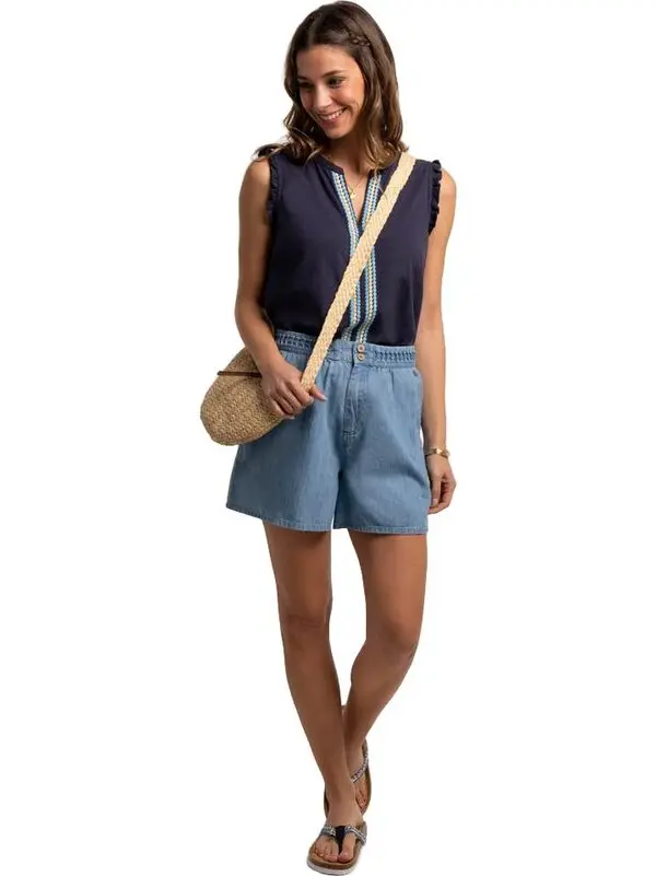 BRAKEBURN Jenny Blouse - Navy
