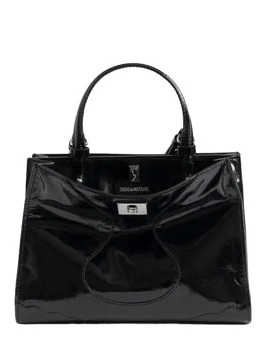 Zadig&Voltaire Patent Leather Shoulder Bag - Black