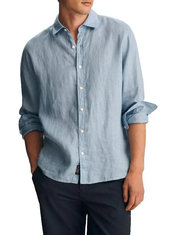 MAVI Regular Fit Linen Button-up Shirt - Allure
