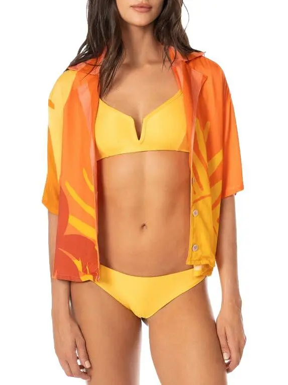 MAAJI Instintc Octavia Cover-up Shirt - Open Orange