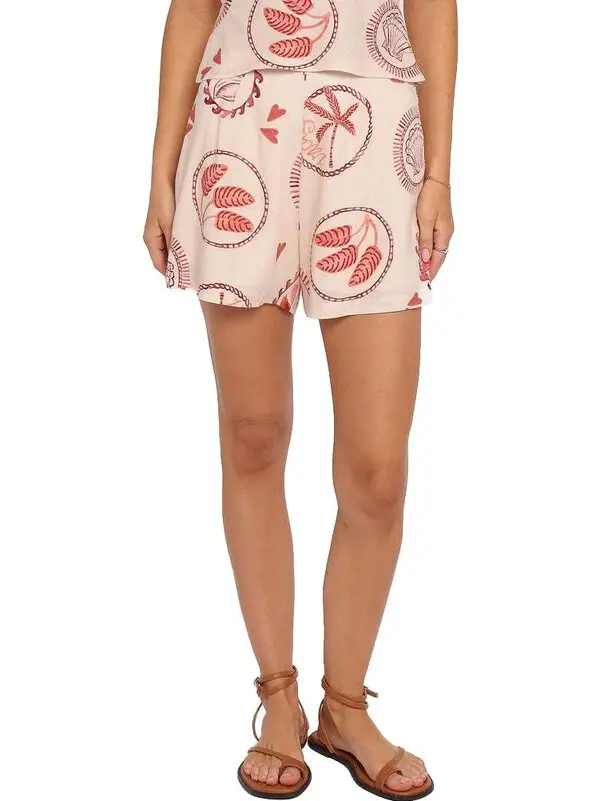 PETAL & PUP High Waisted Linen Blend Shorts - Vacay