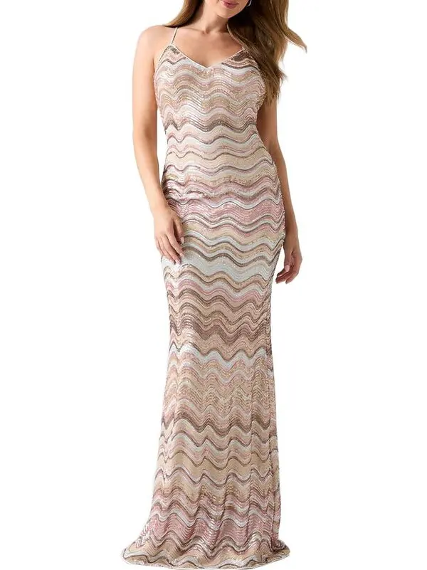 Guess Marcelle Sequin Dress - Wave Sequins