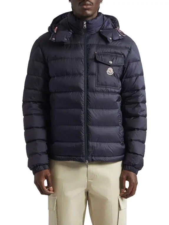Moncler Verith Hooded Down Jacket - Midnight Blue