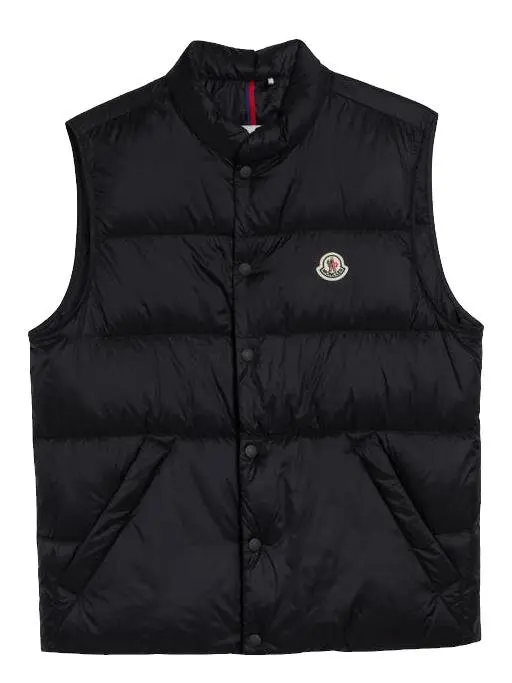 Moncler Quilted Down Vest - Black
