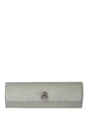 MICHELLE WILHITE The Loulou Clutch - Dark Silver