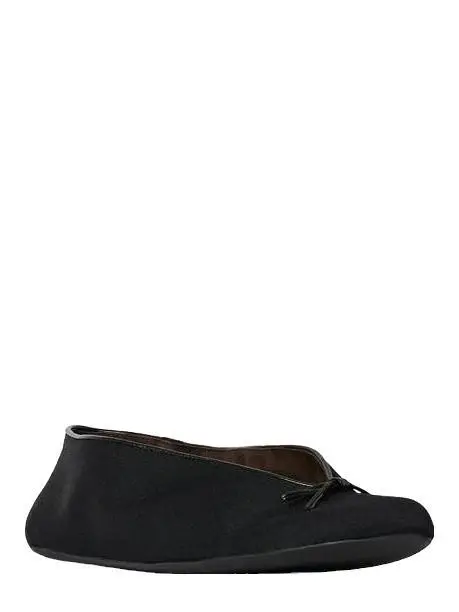 THE ROW Fay Wool Flat - Black
