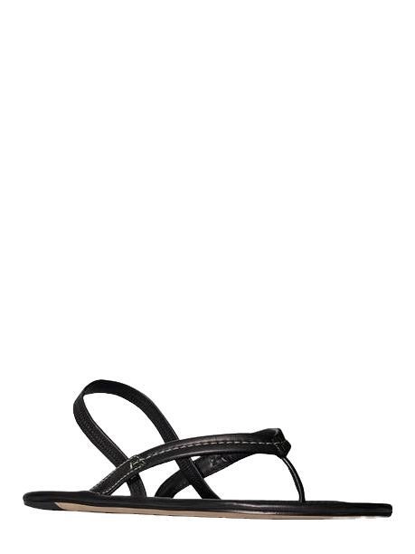 THE ROW Malick Ii Slingback Thong Sandals - Black