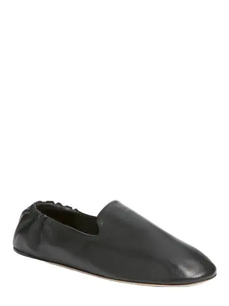 THE ROW Casa Slipper Loafer - Black
