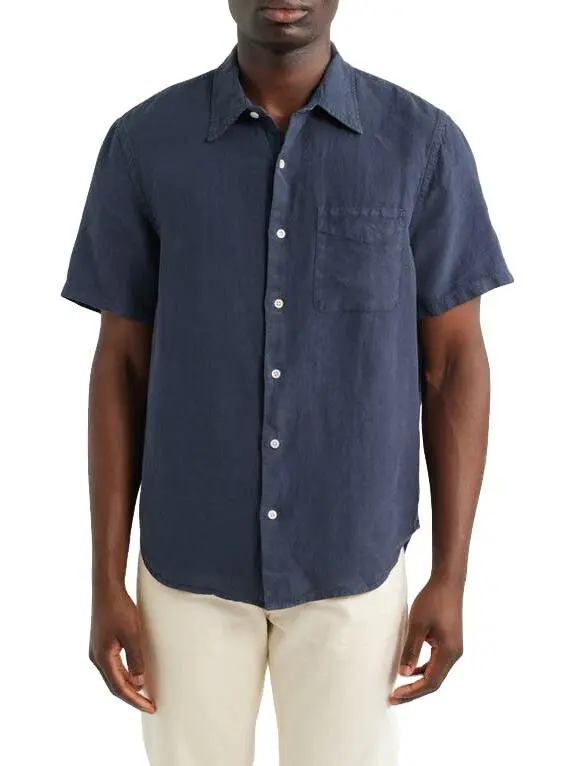 Madewell Short Sleeve Linen Shirt - Ink