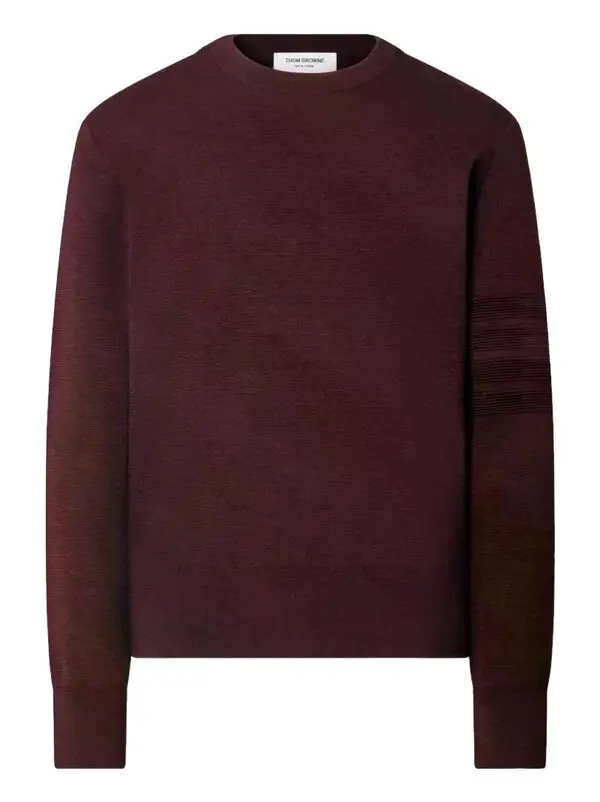 Thom Browne 4-bar Ottoman Milano-stitch Sweater - Red